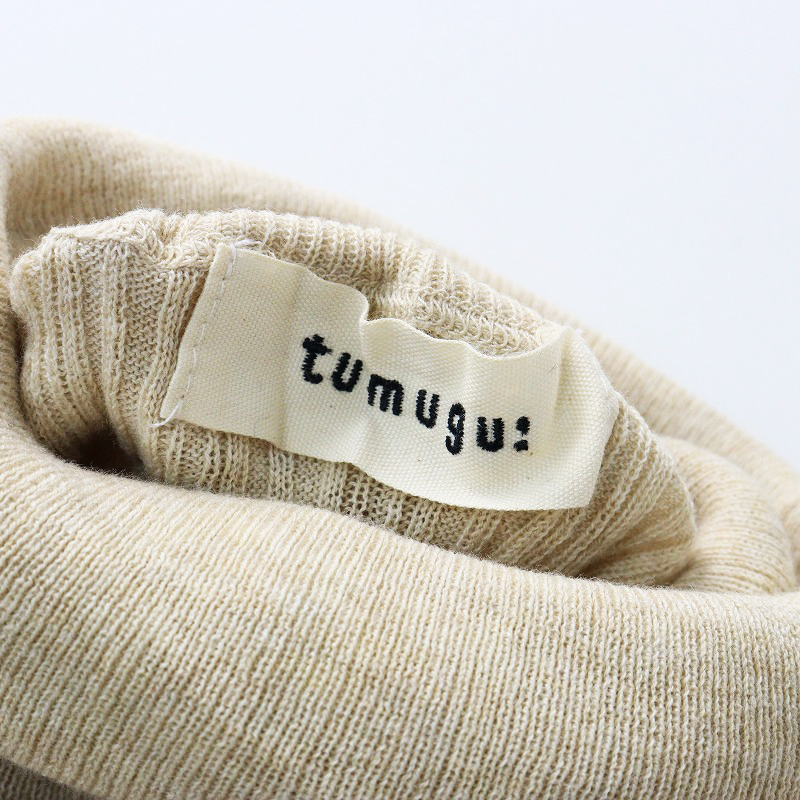 Yahoo!オークション - 未使用 ツムグ tumugu ランダムリブニット ロン...