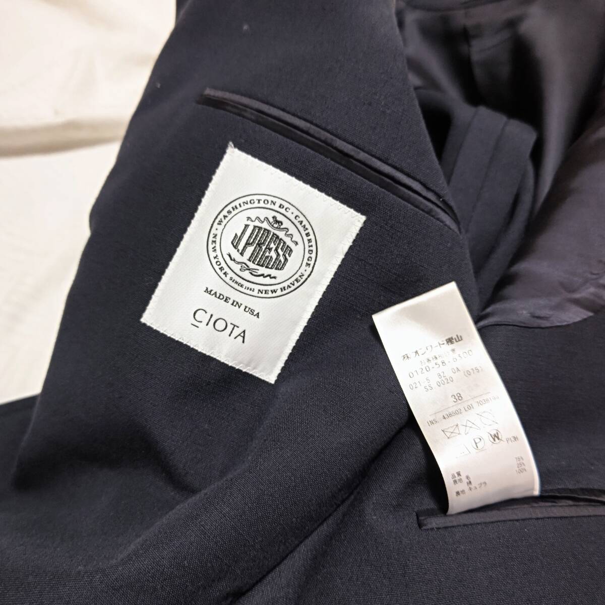 Yahoo!オークション - CIOTAシオタJ.PRESS ORIGINALSジェイプレス3B紺...