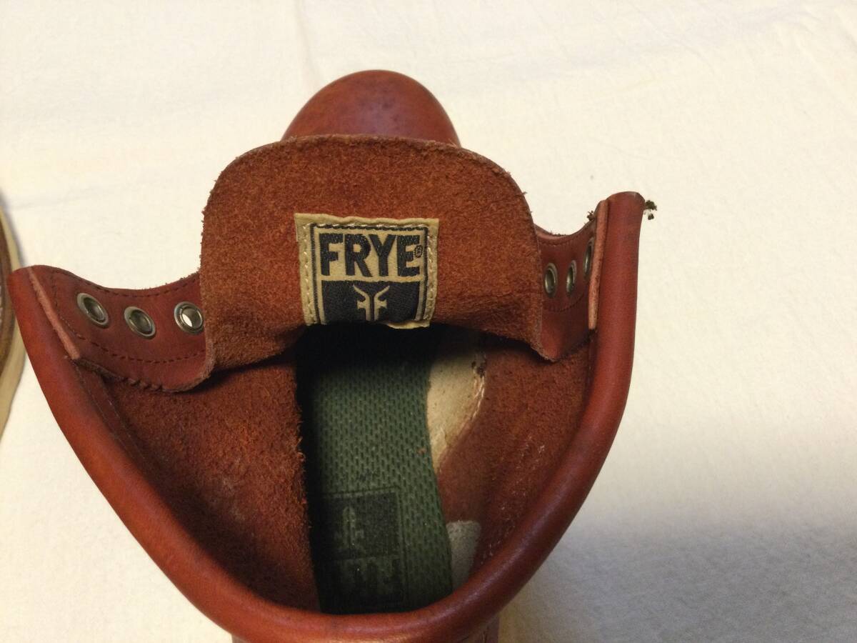 Yahoo!オークション - 【希少】FRYEワークブーツ プレーントウ FR9510...
