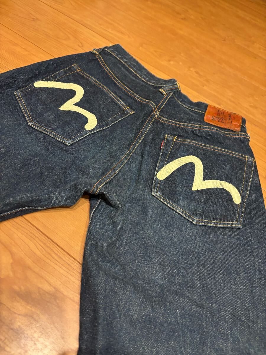 Yahoo!オークション - エヴィス EVISU No.1Special lot.2001 32x35 デ...