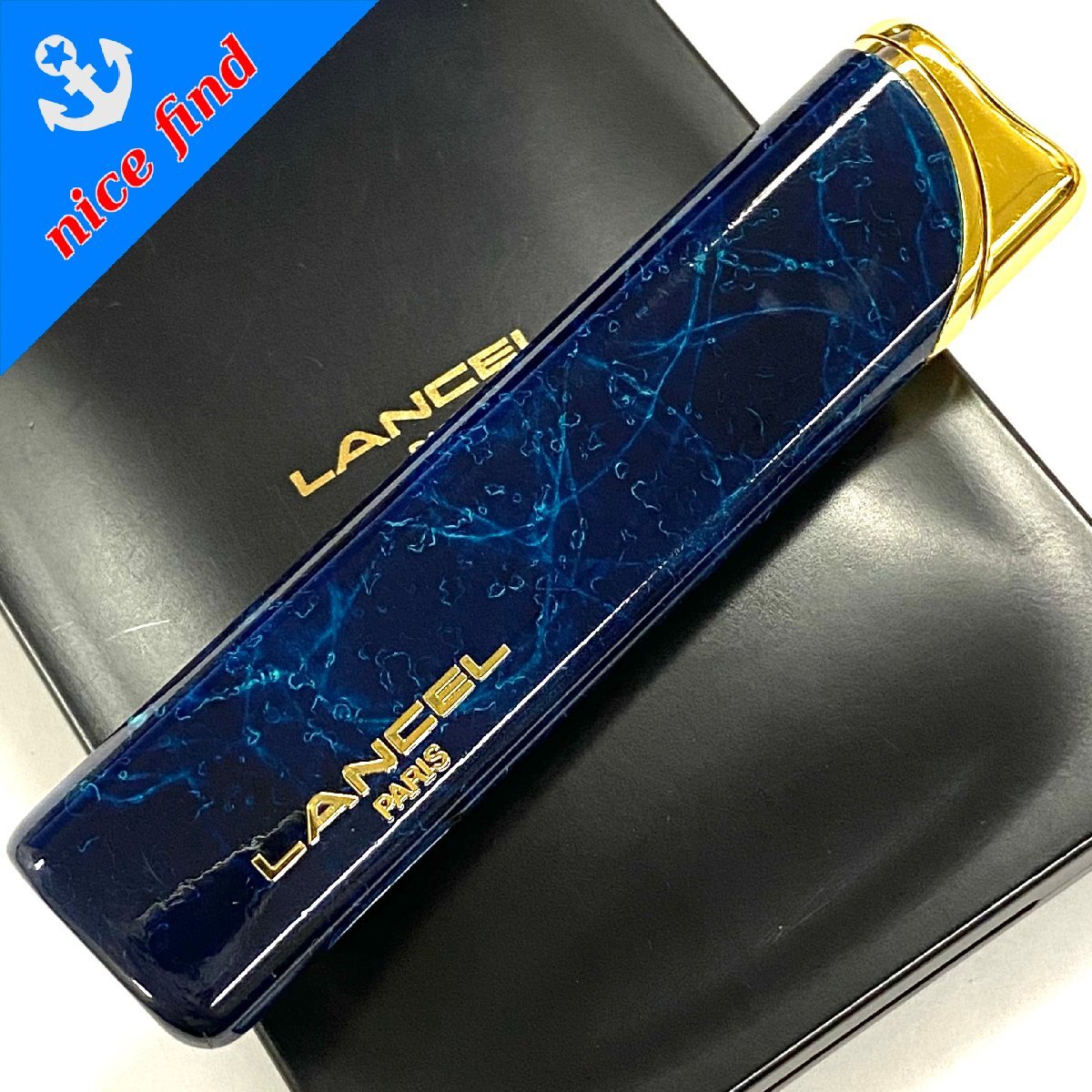 ランセル LANCEL ガスライター ライター ネイビー ブルー ゴールド ケース付き 喫煙具 タバコ 着火未確認(ガスライター)｜売買されたオークション情報、yahooの商品情報をアーカイブ ...