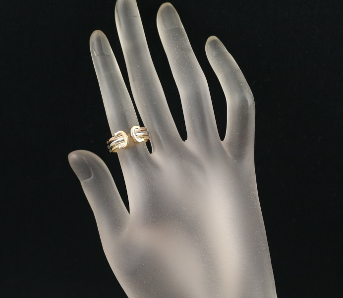 カルティエ リング 2C ドゥーブルC C2 スリーカラー SM 49号 K18YG/WG/PG 指輪 BLJ 大幅 品(その他)｜売買された ...