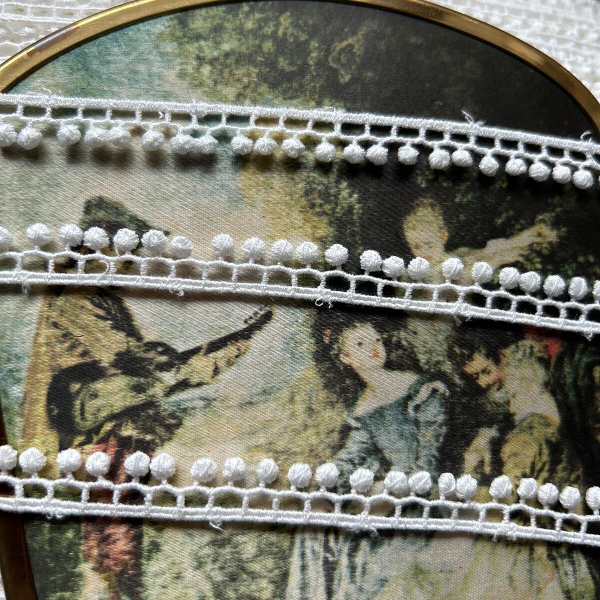 Yahoo!オークション - 1m 綿100% ケミカルレース Q7-58