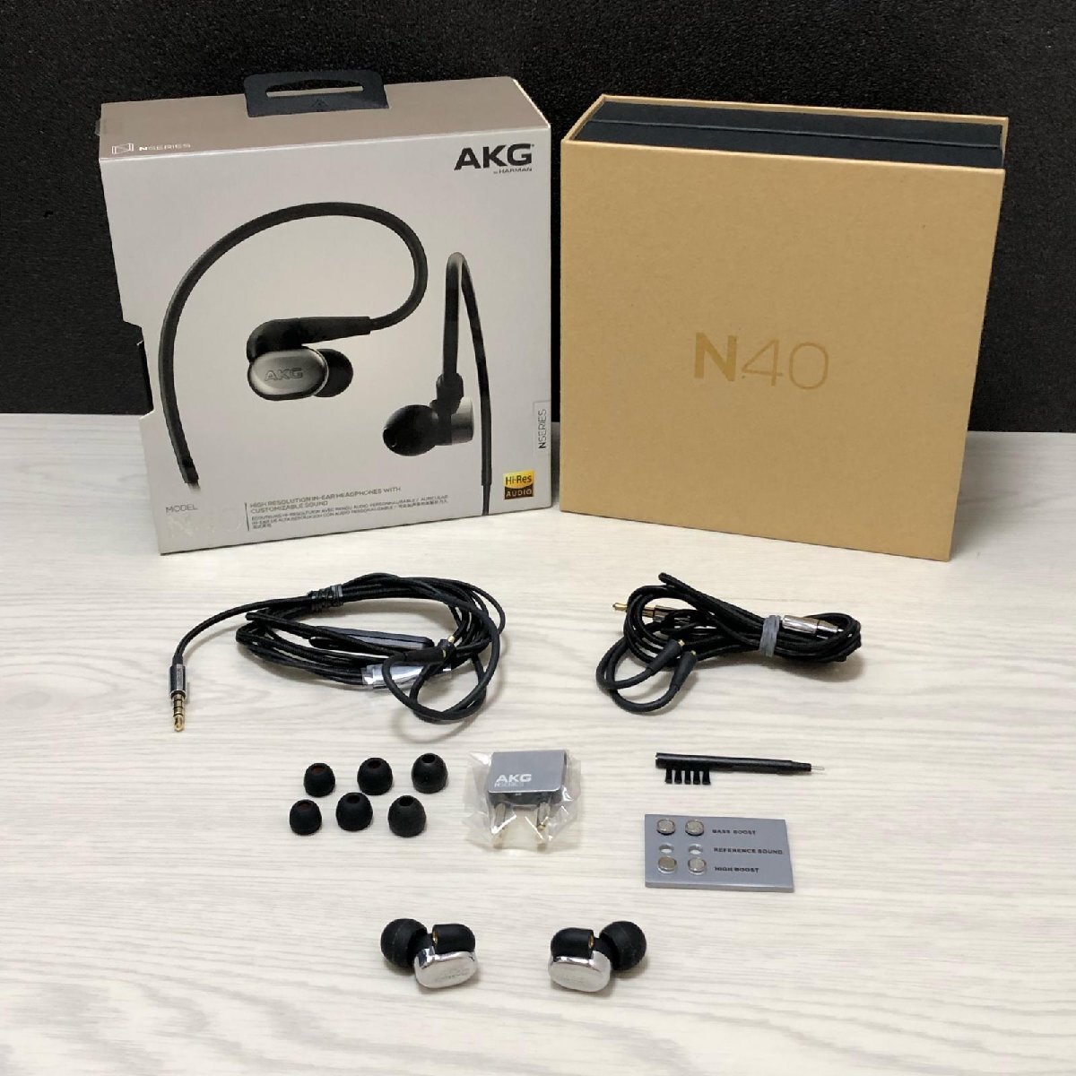 Yahoo!オークション - m705-0011-32 AKG N40 イヤホン カナル型ハイレ...