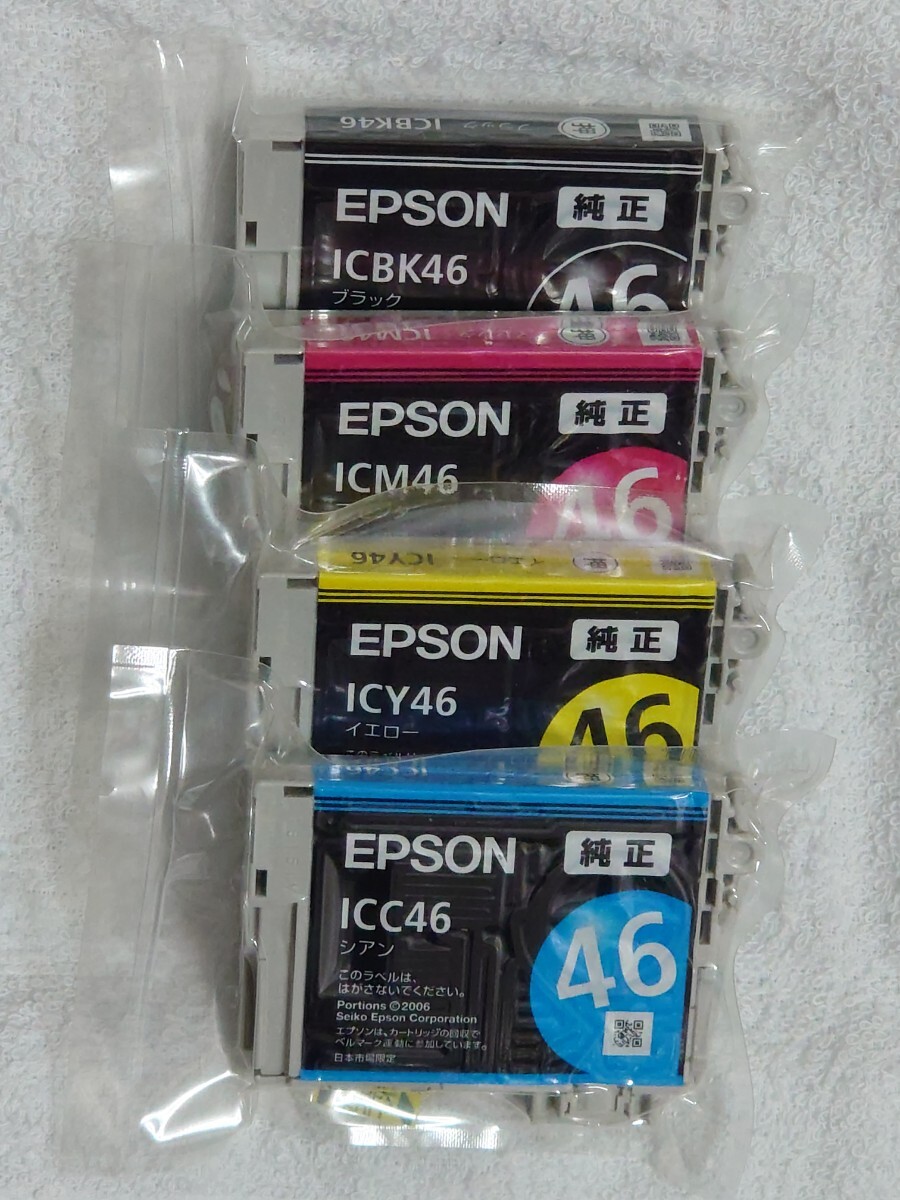 Yahoo!オークション - EPSON 純正インクカートリッジ 46 (C M Y BK) 合...