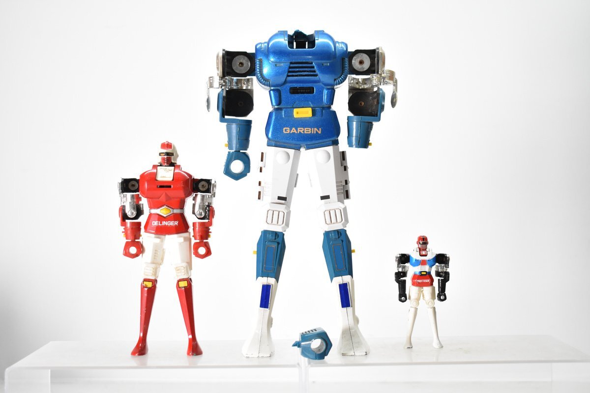 ポピー 世界のDX超合金 闘士ゴーディアン 分身合体 GB-11 ガービン/GB-10 デリンガー/GB-09 プロテッサー まとめて POPY 1980 当時物 H(超合金)｜売買された ...