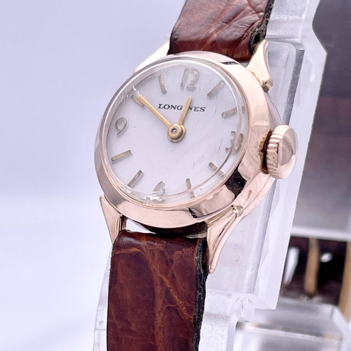 日本代購代標第一品牌【樂淘letao】－LONGINES ロンジン 148556 腕時計 レディース ウォッチ 手巻き 機械式 ゴールド 金 GOLD アンティーク P2608