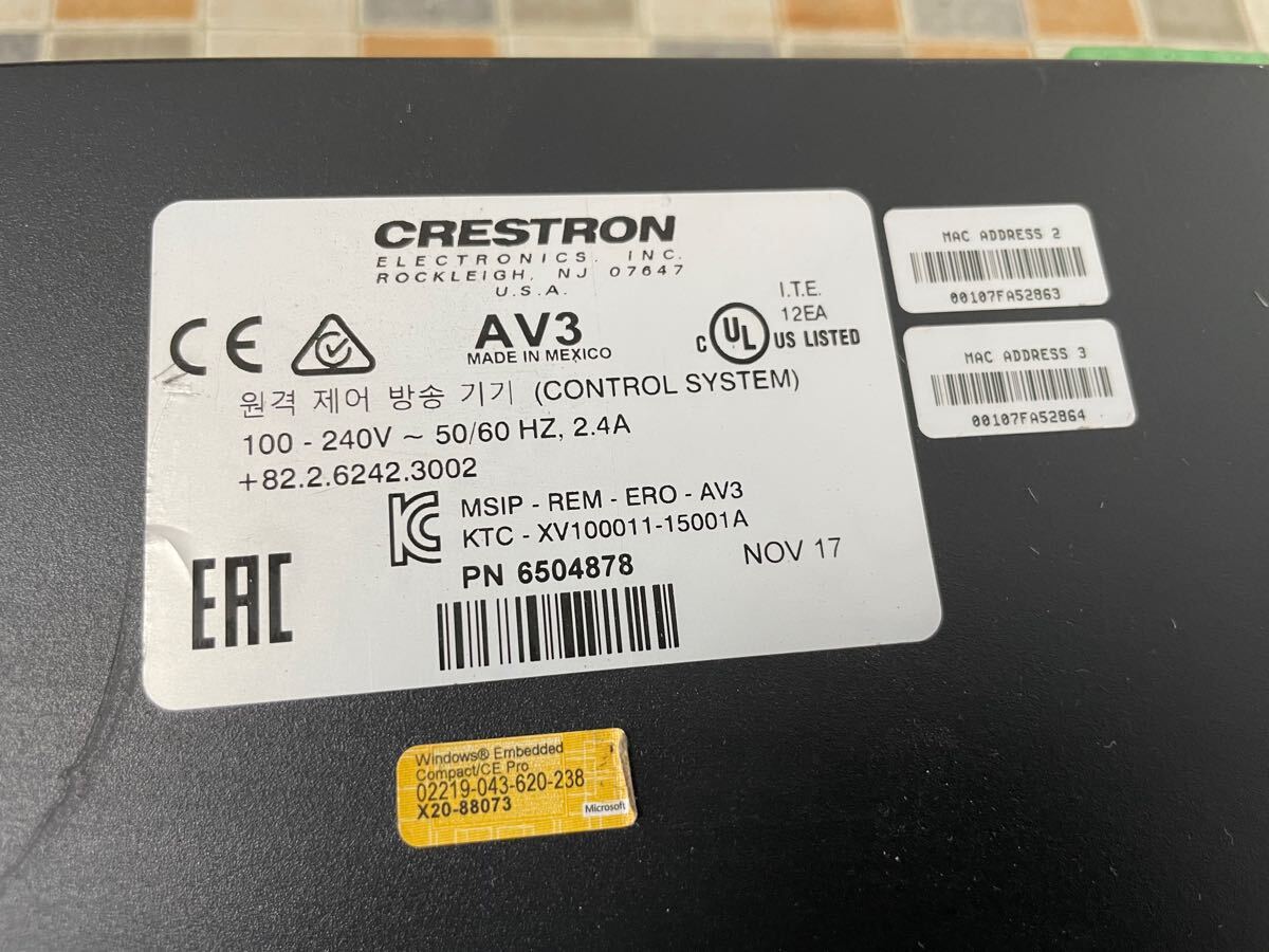 Yahoo!オークション - Crestron AV3 3 Series アドバンスト コントロー...