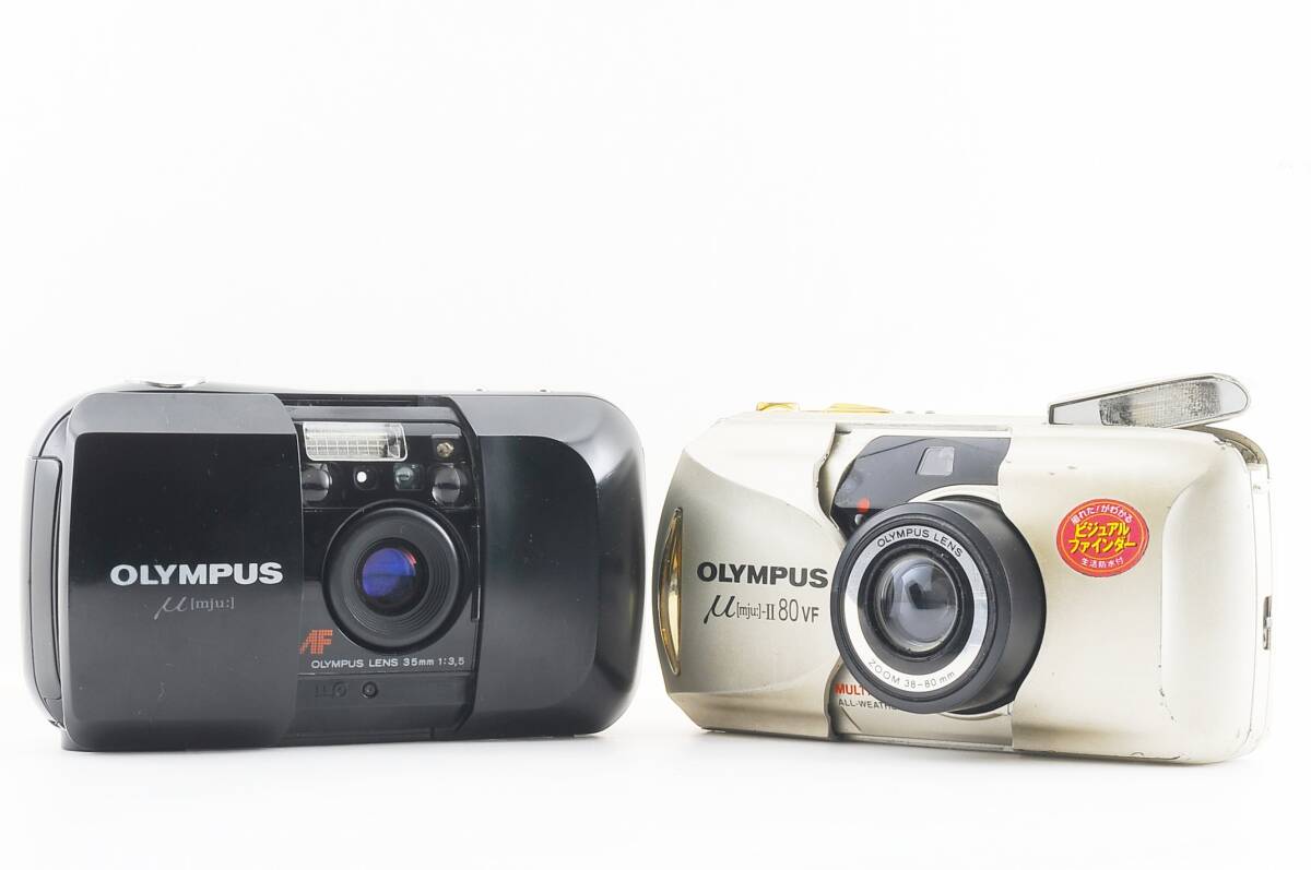 Yahoo!オークション - OLYMPUS mju μ II 80VF ＋ mju μ 単焦点 セッ...