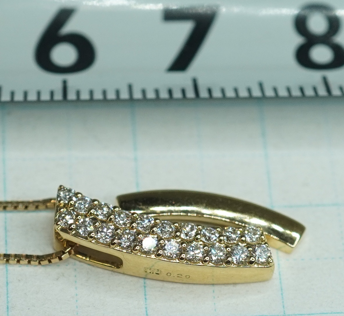 Yahoo!オークション - ダイヤ 0.29ct k18 44cm 大網てんとう虫 H21-849...