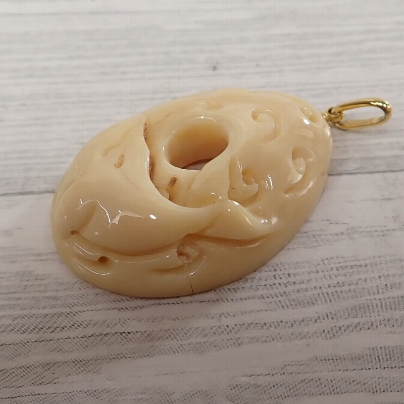 Yahoo!オークション - AC-6354 アンティーク アクセサリー クジラ歯 ...