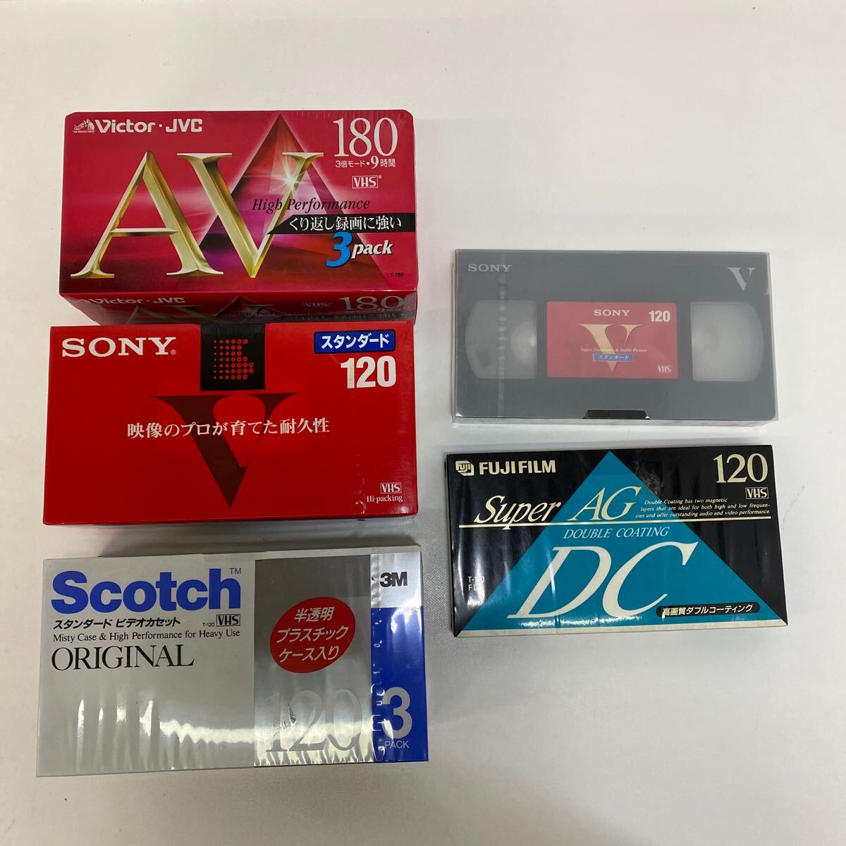 341 ビデオカセット まとめ売り Sony Victor 富士フイルム VHS ビデオテープ 録画用 ケース付き 長期保管品(その他)｜売買されたオークション情報、yahooの商品情報を ...