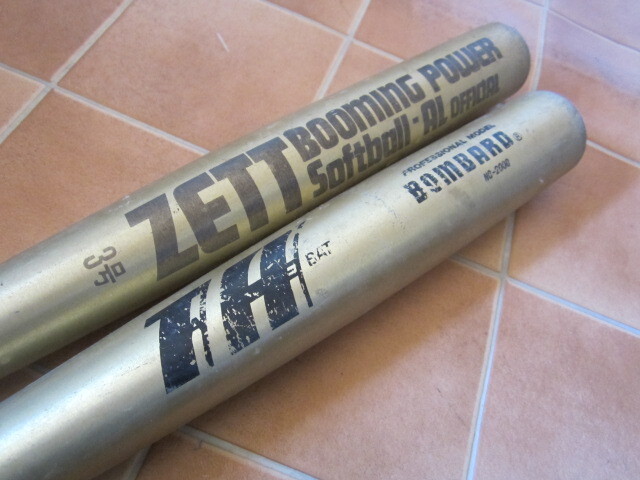 Yahoo!オークション - 2本まとめ ZETT 3号 ゼット ソフトボール3号金...