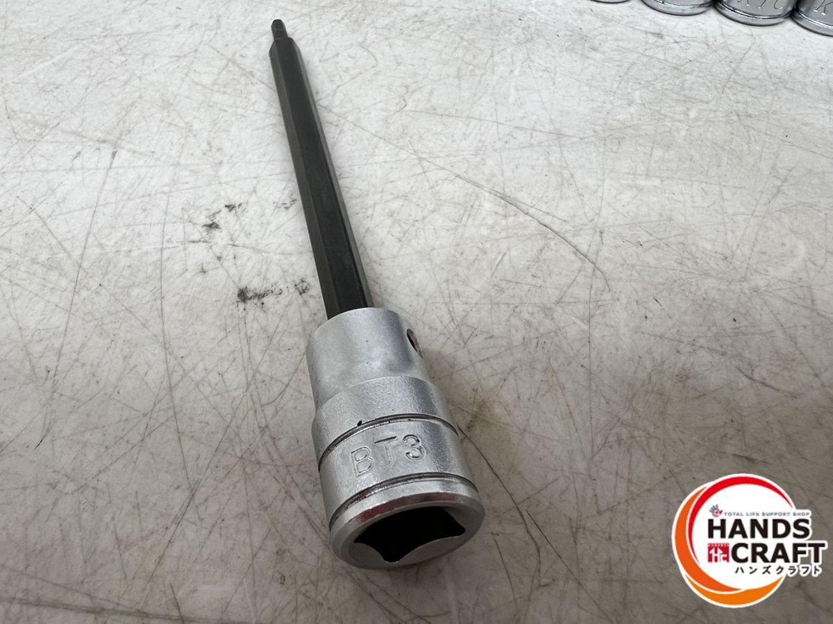 Yahoo!オークション - KTC 9.5sq.ロングヘキサゴンビットソケット9個...