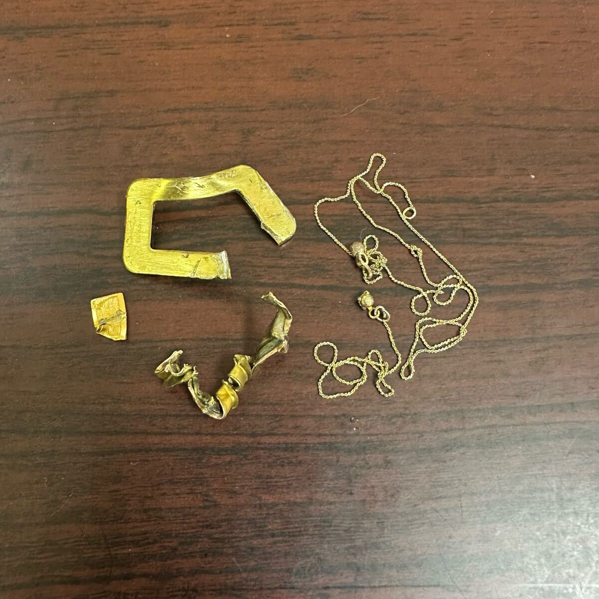 Yahoo!オークション - 【 T0306】アクセサリー ジャンク品 約4.6g分 ゴ...