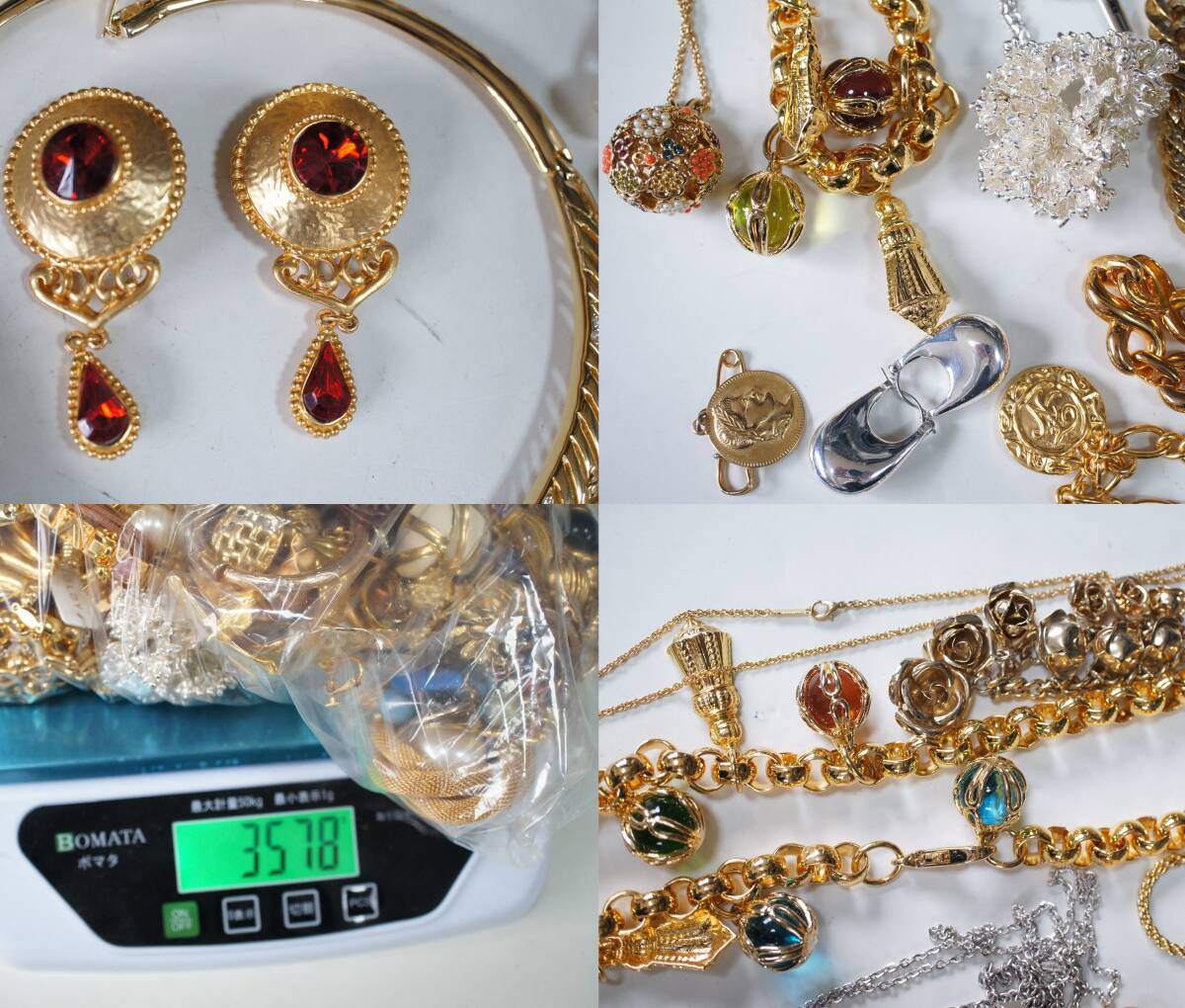 Yahoo!オークション - C323 ヴィンテージ 豪華ゴージャス 約3.5kg 3578...