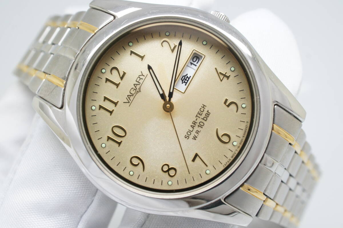 Yahoo!オークション - C106 作動良好 美品 CITIZEN シチズン VAGARY バ...