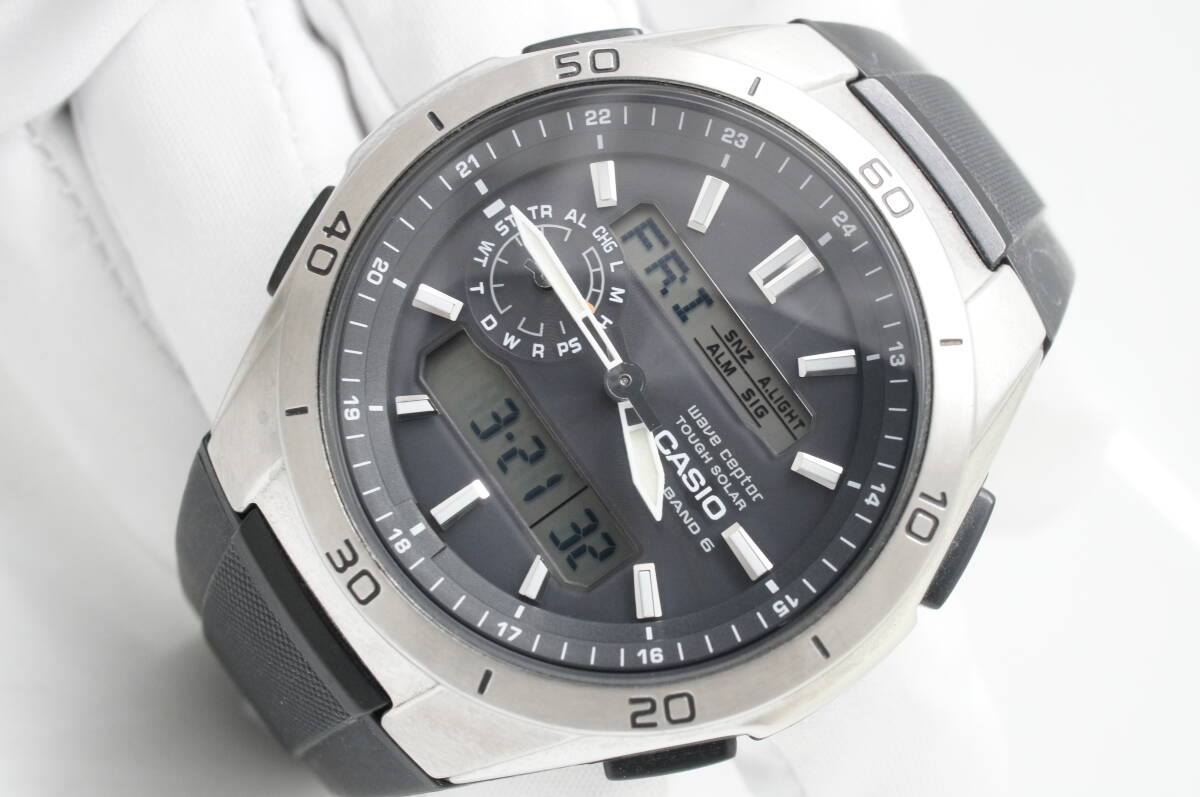Yahoo!オークション - C155 作動良好 CASIO カシオ wave ceptor ウェー...