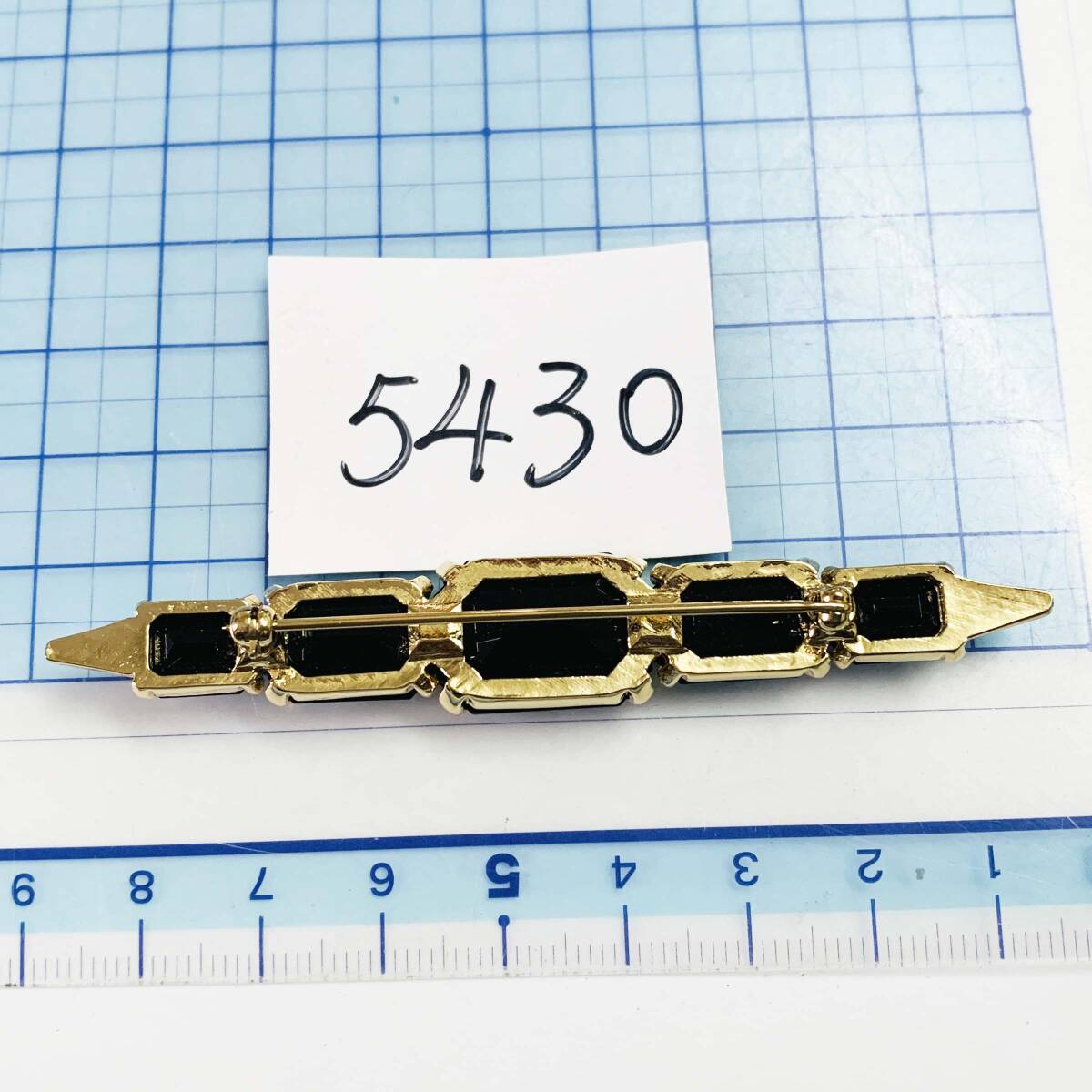 Yahoo!オークション - 美品 天然オニキス ゴールド ブローチ No.5430