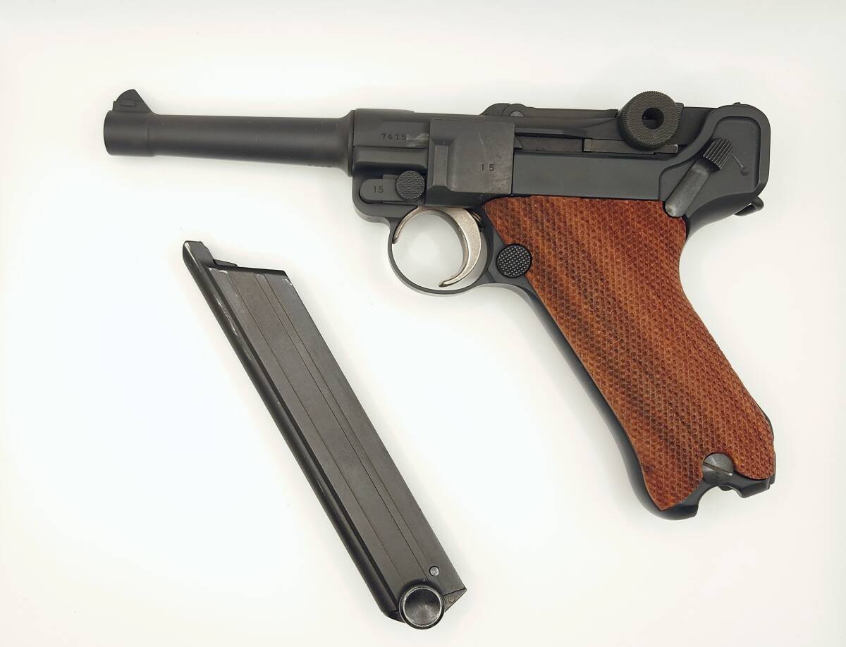 Yahoo!オークション - タナカブローバックガスガン『ルガーP08』4イン...