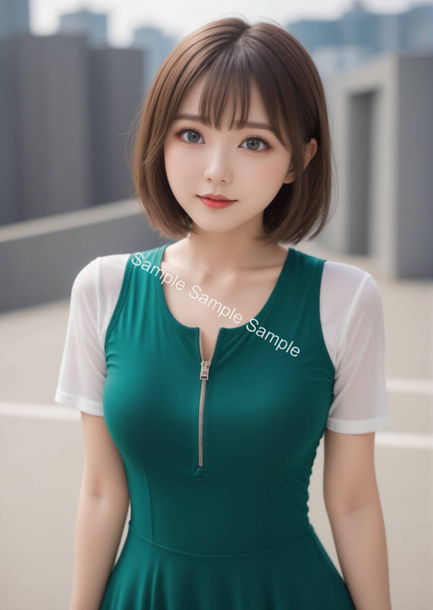 Yahoo!オークション - 【 高画質 A4ポスター 】 AI 美少女 アート イラ...