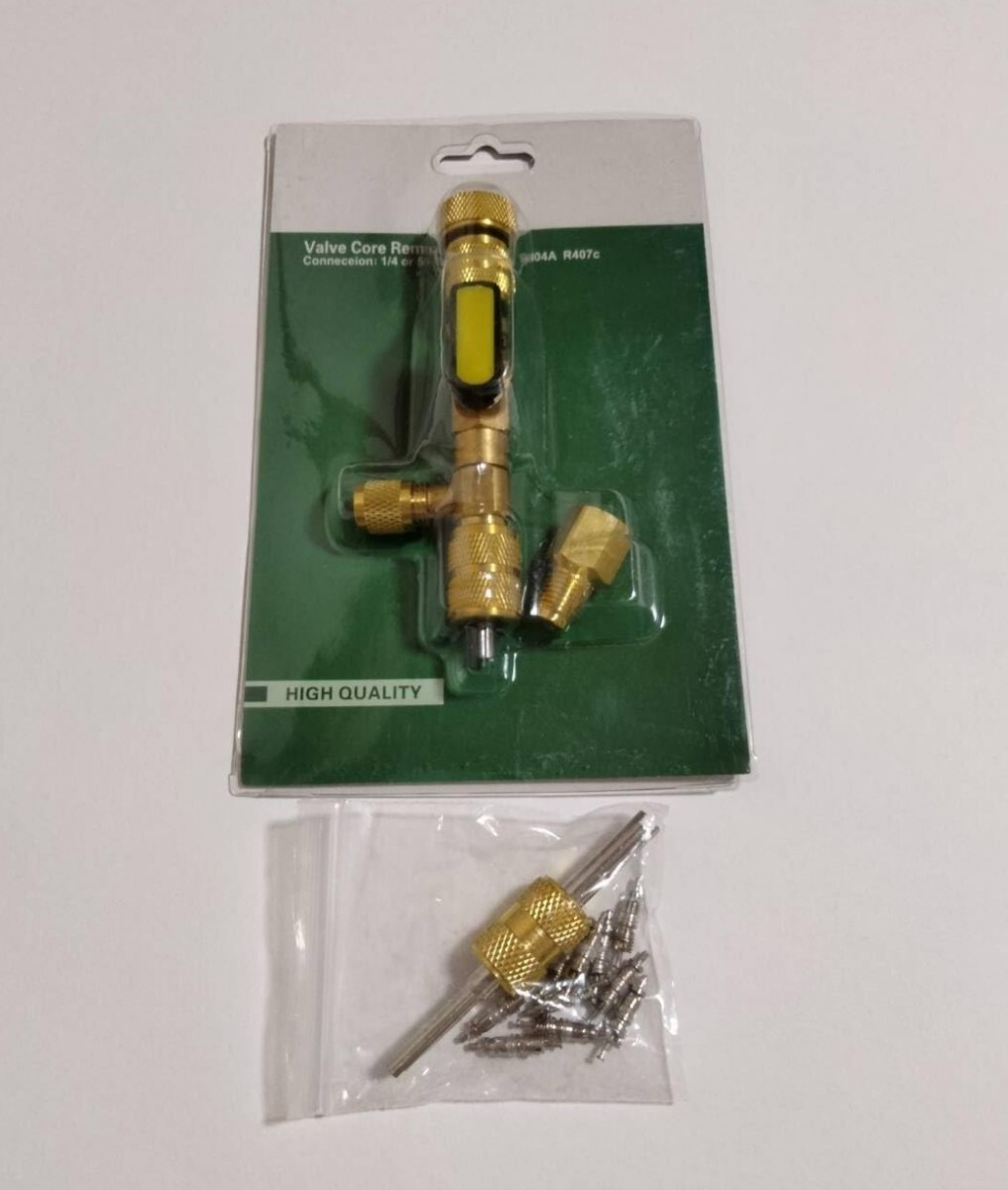 Yahoo!オークション - バルブコアリムーバー インストーラー R12 R410 ...