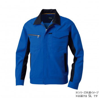 Yahoo!オークション - 桑和 9662 長袖ブルゾン 5Lサイズ ブルー(8) SOW...