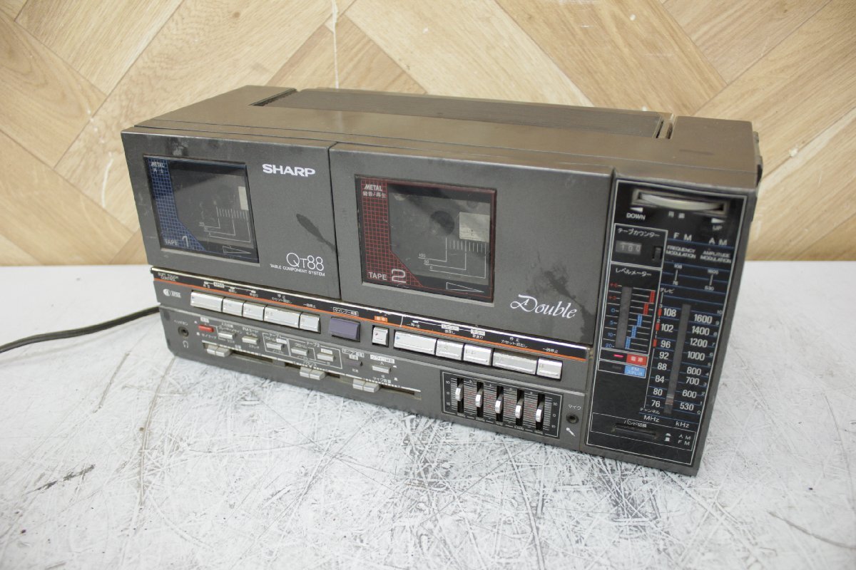 Yahoo!オークション - 【1K0311-13】 SHARP シャープ ラジカセ QT-88G...