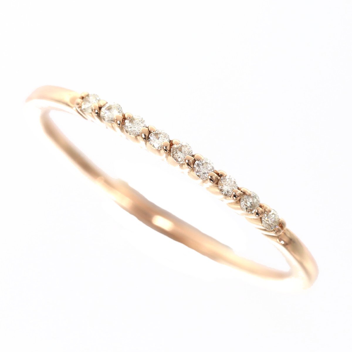 Yahoo!オークション - 4℃ K10PG ダイヤモンド リング 0.8g 10B99