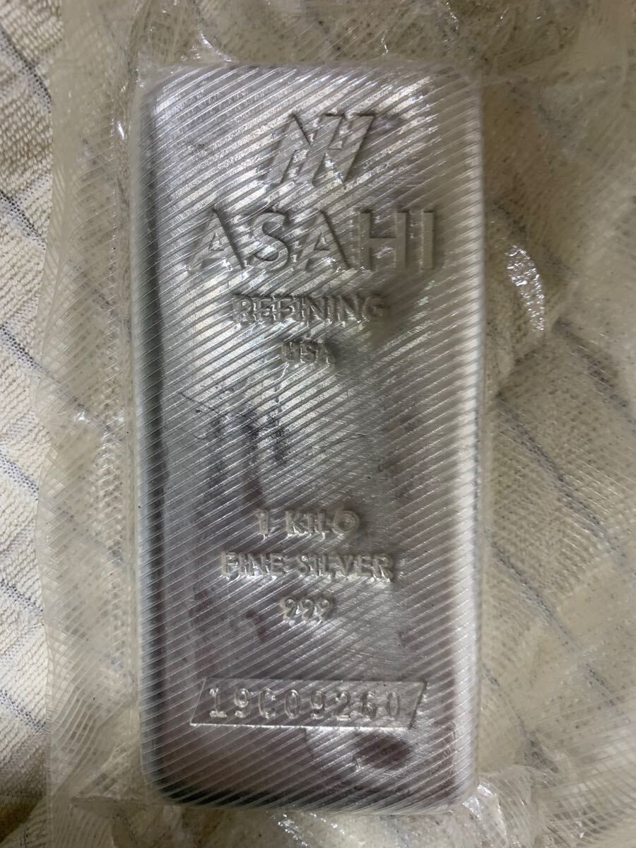 Yahoo!オークション - ASAHI 純銀インゴット 1kg