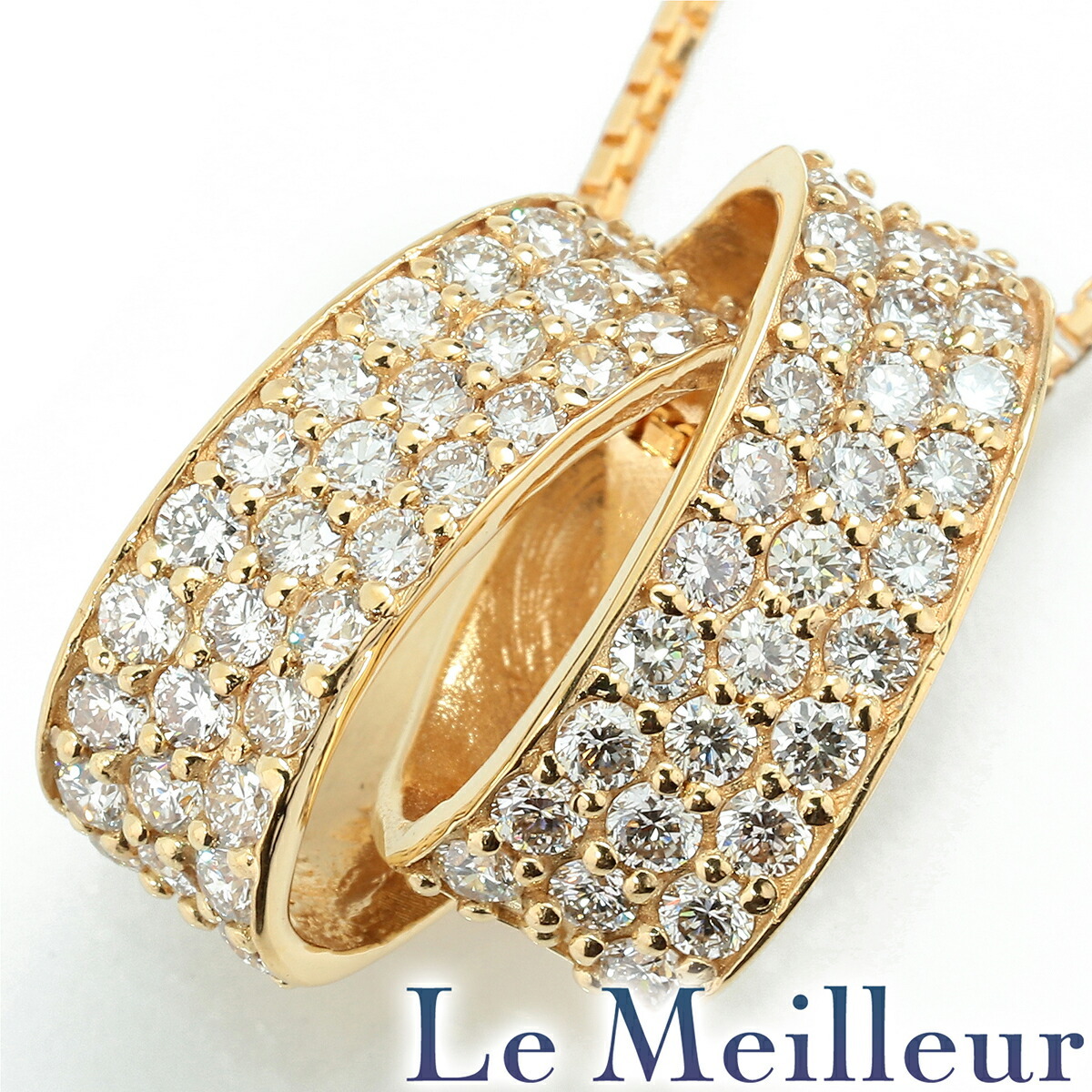 Yahoo!オークション - ペンダントネックレス ダイヤモンド 0.80ct K18 ...