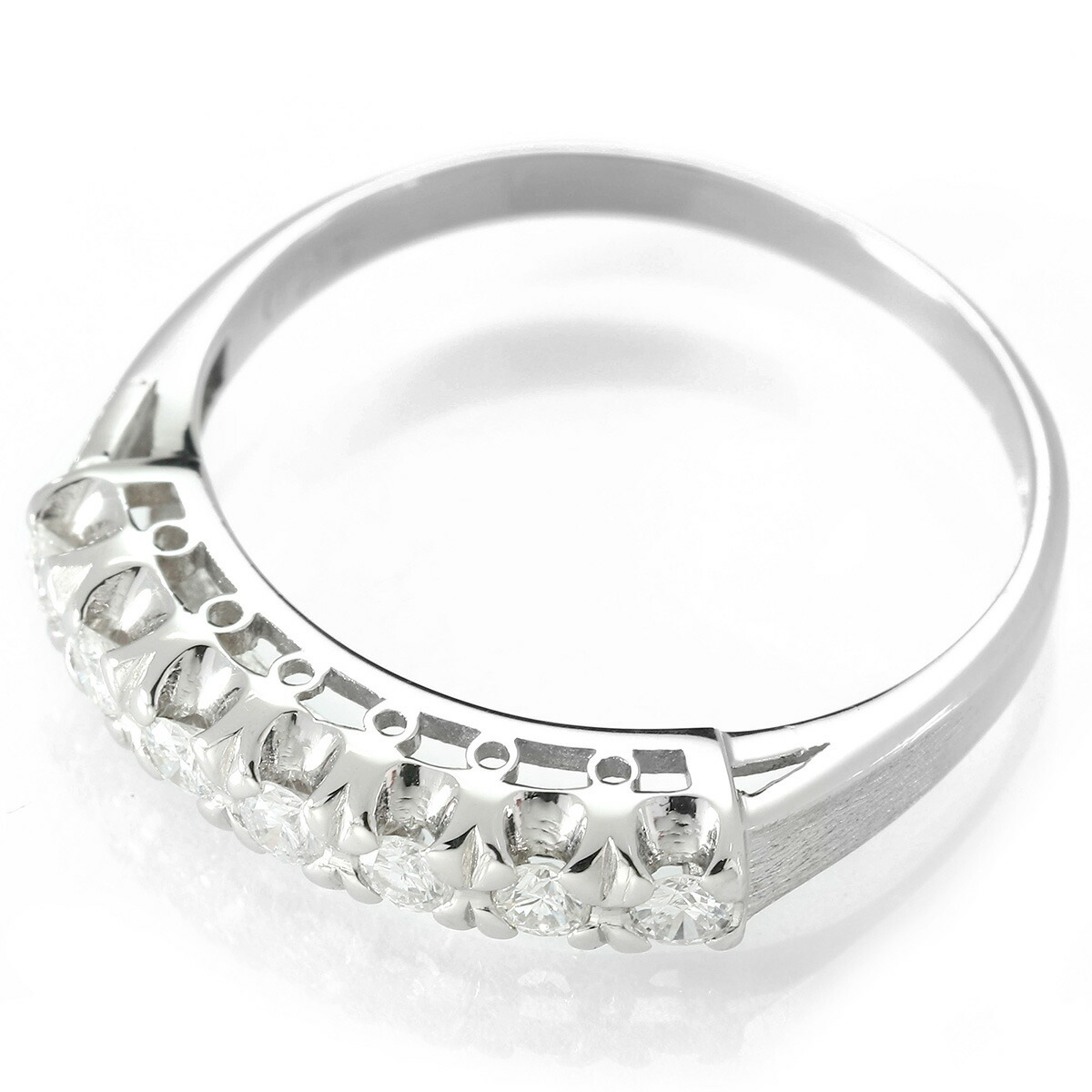 Yahoo!オークション - リング 指輪 ダイヤモンド 0.27ct Pt850 13号 中...