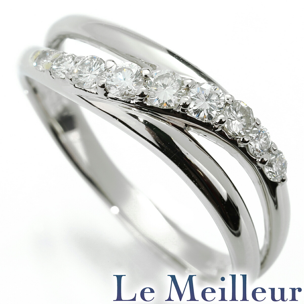 Yahoo!オークション - リング 指輪 ダイヤモンド 0.34ct Pt900 14号 中...