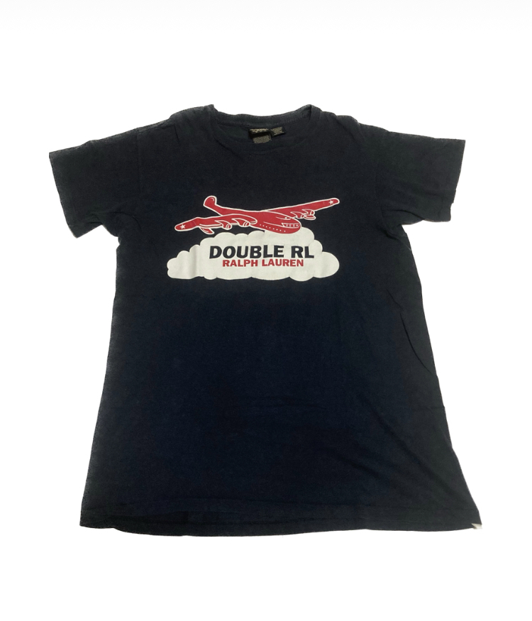 Yahoo!オークション - 最初期 90s.RRL Tシャツ Sサイズ 飛行機 ネイビ...