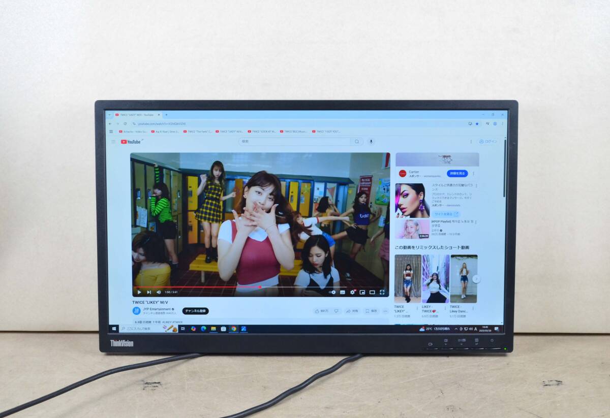 Yahoo!オークション - 5801 LENOVO 24型ワイド E24-10 フルHD DP端子 I...