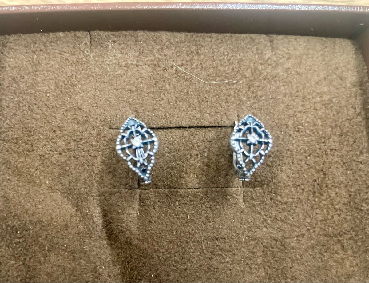 Yahoo!オークション - agate/アガット 上品なSVシルバー&ダイヤモンド...