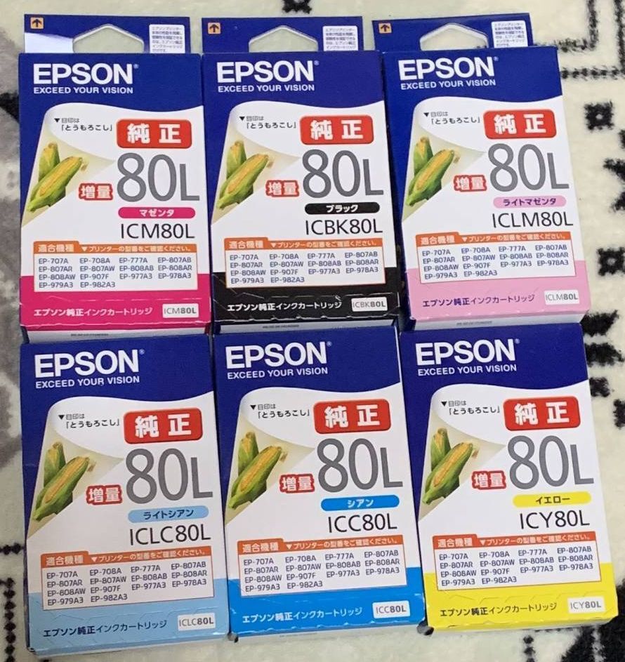 Yahoo!オークション - 【新品】 ICC80L増量タイプ 6色セット 【純正大...