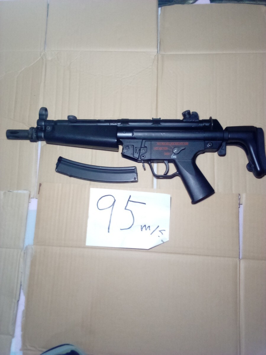 Yahoo!オークション - 95m/s マルイスタンダード電動ガンMP5-J ホップ...