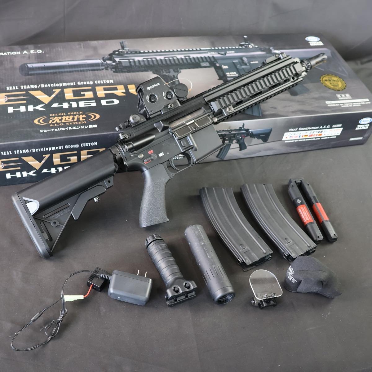 Yahoo!オークション - 東京マルイ HK 416D DEVGRU 次世代 電動ガン デ...