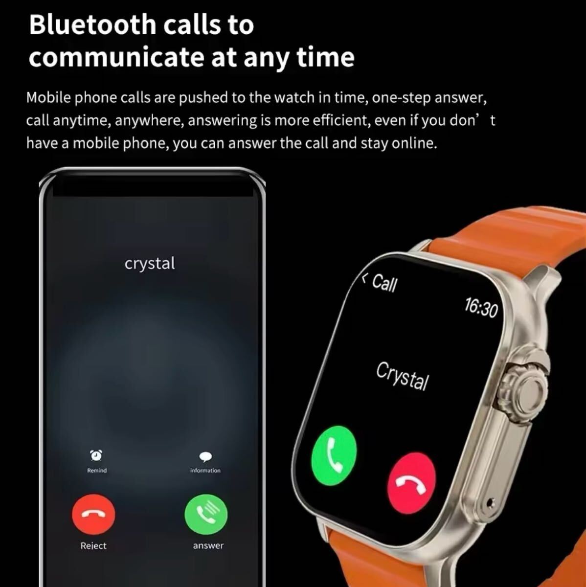 Yahoo!オークション - 【新品未使用】大画面スマートウォッチ T900 Ult...