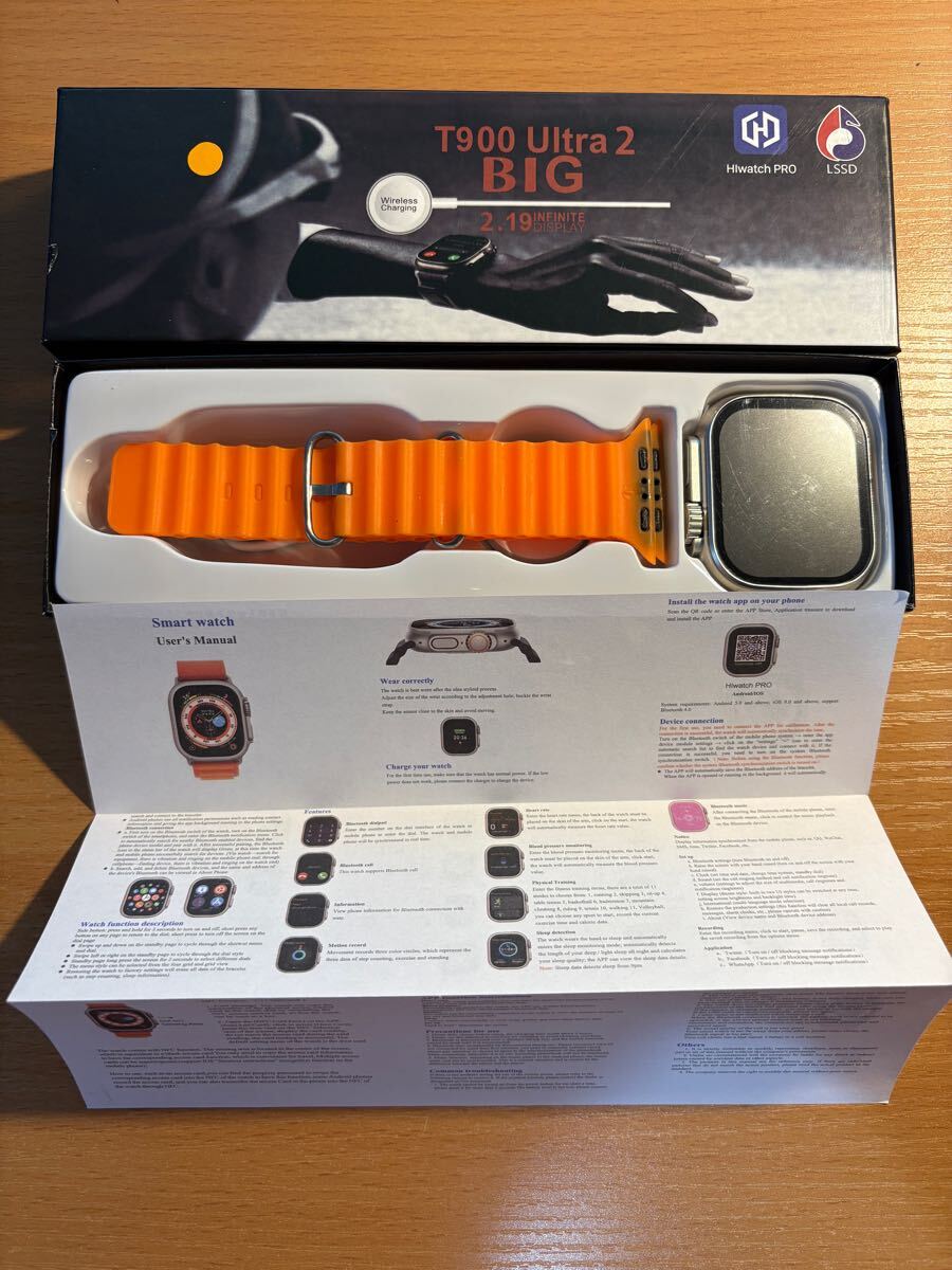 Yahoo!オークション - 【新品未使用】大画面スマートウォッチ T900 Ult...