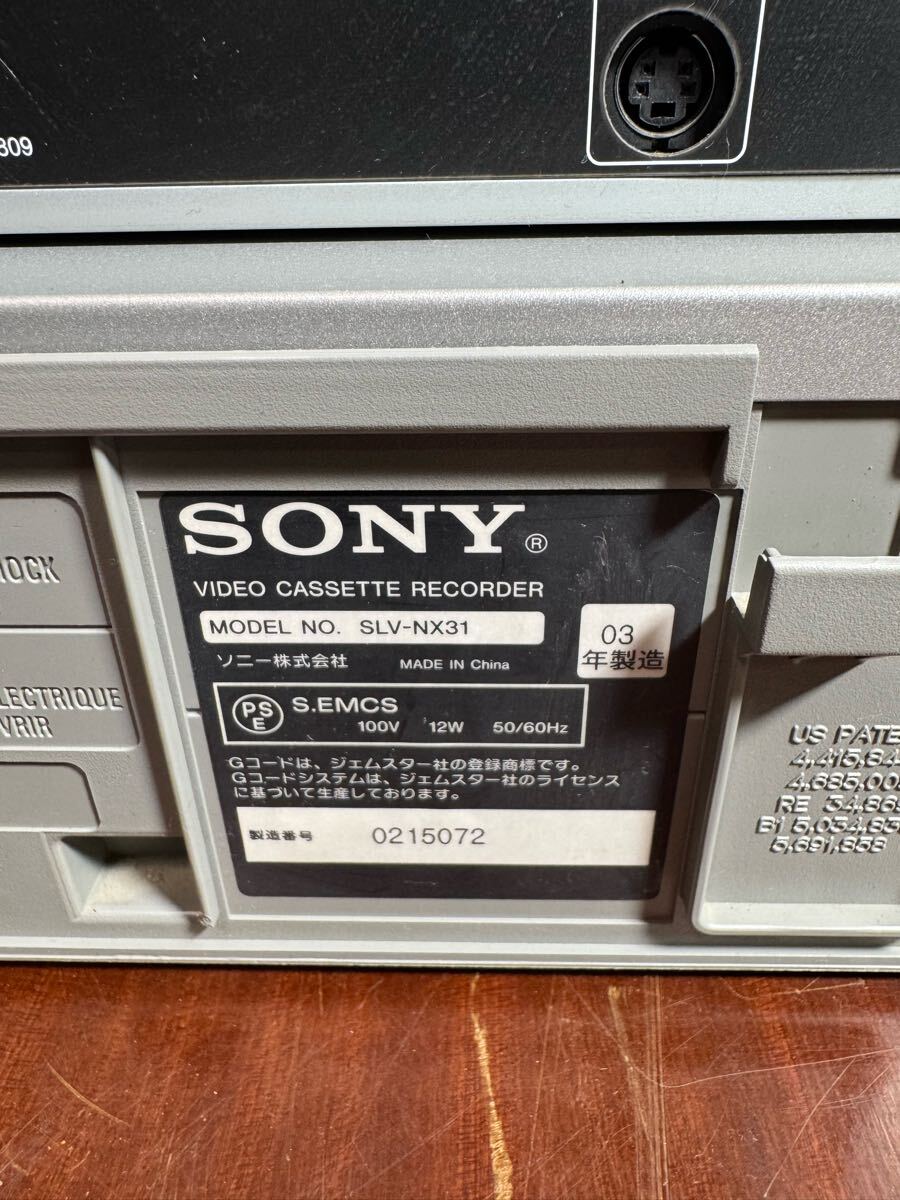 Yahoo!オークション - SONY JQA ビデオデッキ LG電子 VHS SLV-NX31 DVC...