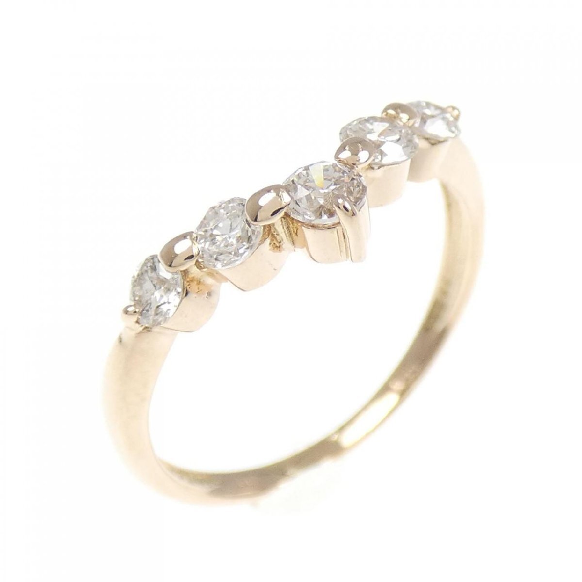 Yahoo!オークション - K18PG ダイヤモンド リング 0.33CT