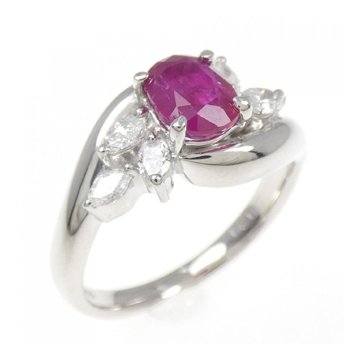 Yahoo!オークション - PT ルビー リング 0.98CT ビルマ産