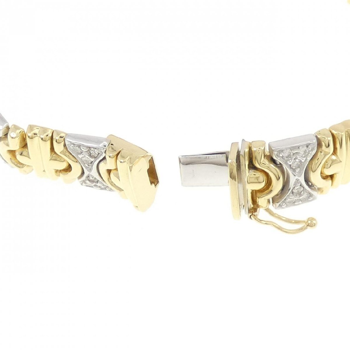 Yahoo!オークション - 18KYG/18KWG ダイヤモンド ブレスレット 1.07CT