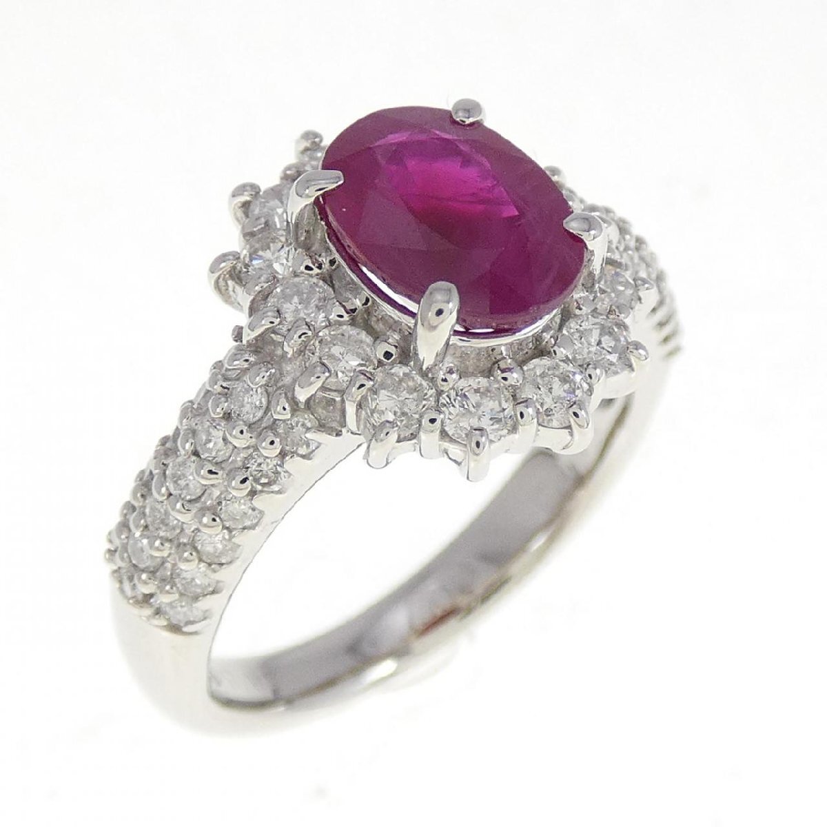 Yahoo!オークション - PT ルビー リング 1.66CT