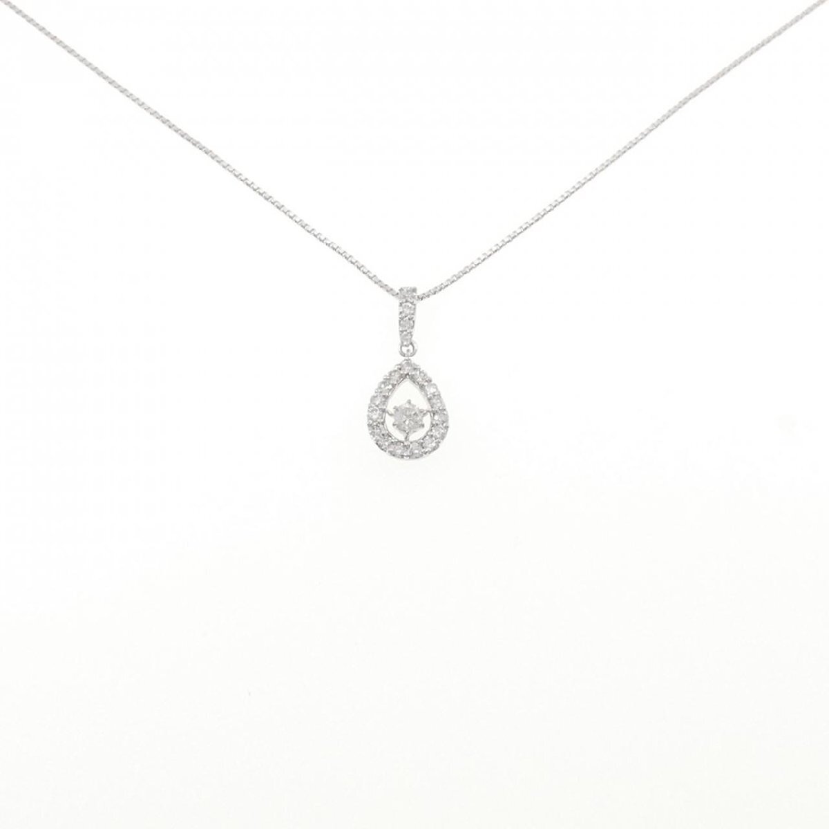 Yahoo!オークション - PT ダイヤモンド ネックレス 0.28CT