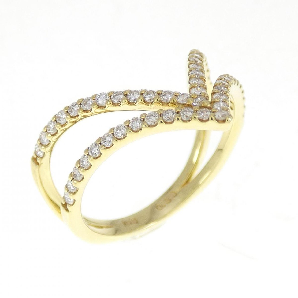 Yahoo!オークション - K18YG ダイヤモンド リング 0.33CT