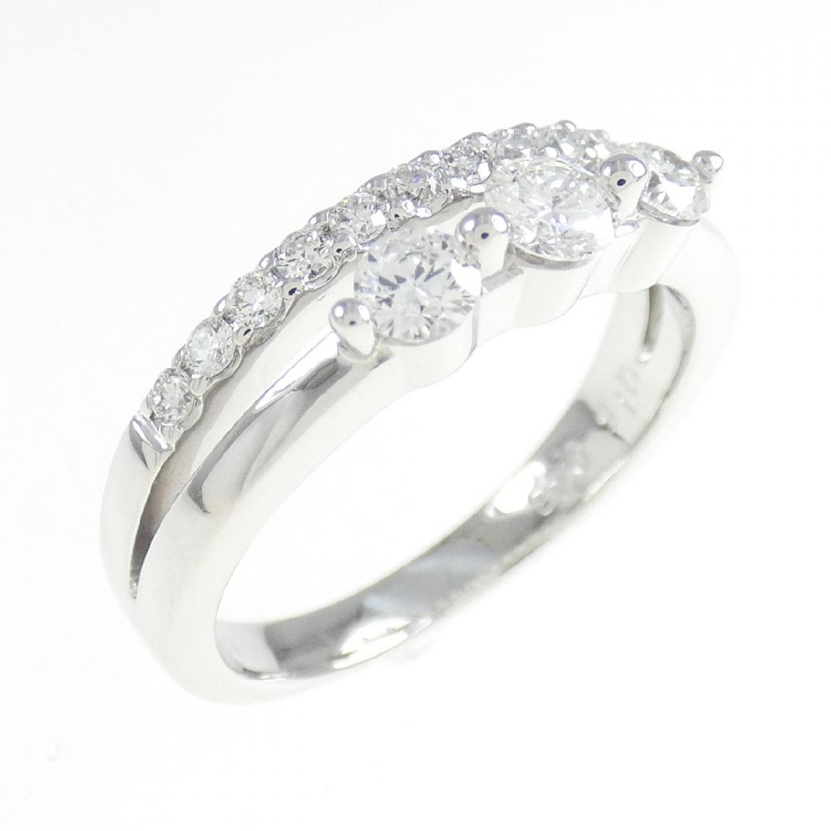 Yahoo!オークション - K18WG ダイヤモンド リング 0.43CT