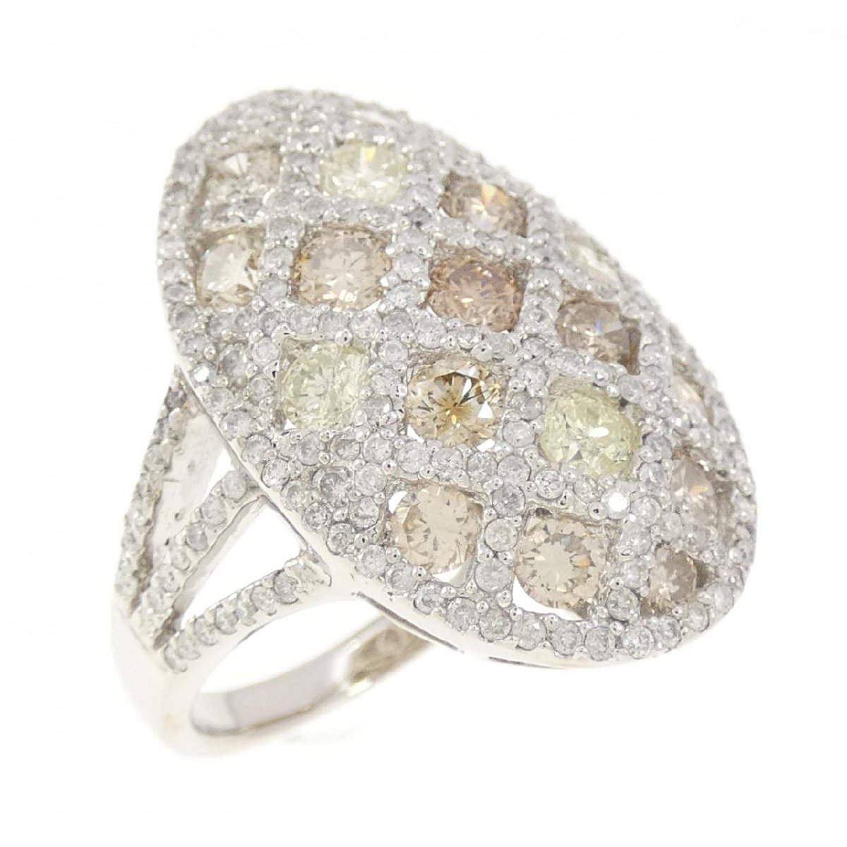 Yahoo!オークション - K18WG ダイヤモンド リング 2.80CT